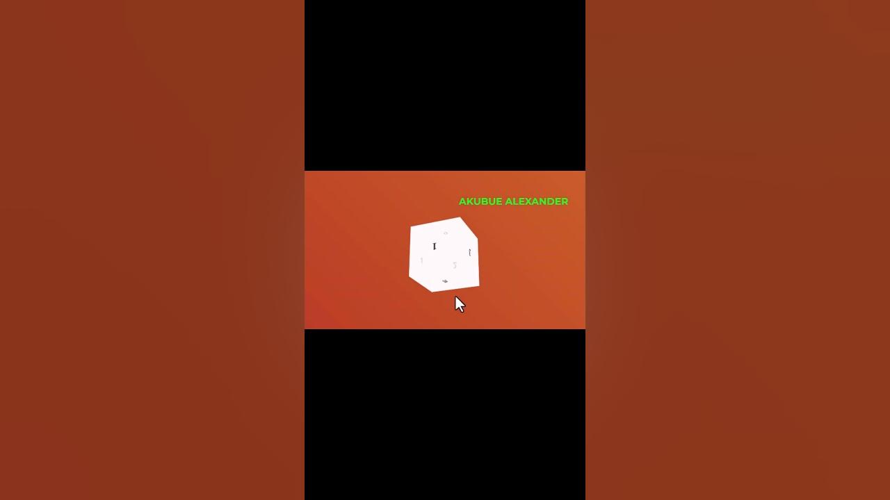 How to Create 3D Rotating Cube with Just HTML & CSS #javascriptdev - YouTube