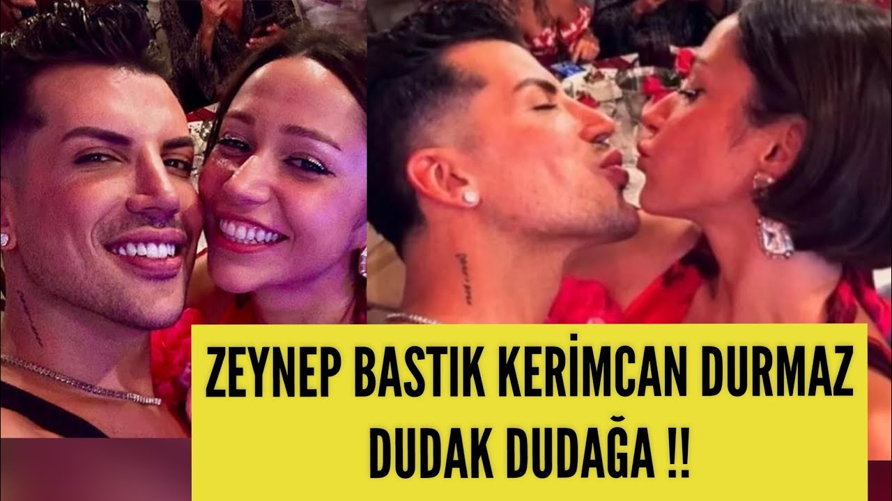 Zeynep Bastık, doğum günü partisinde Kerimcan Durmaz'la dudak dudağa ...