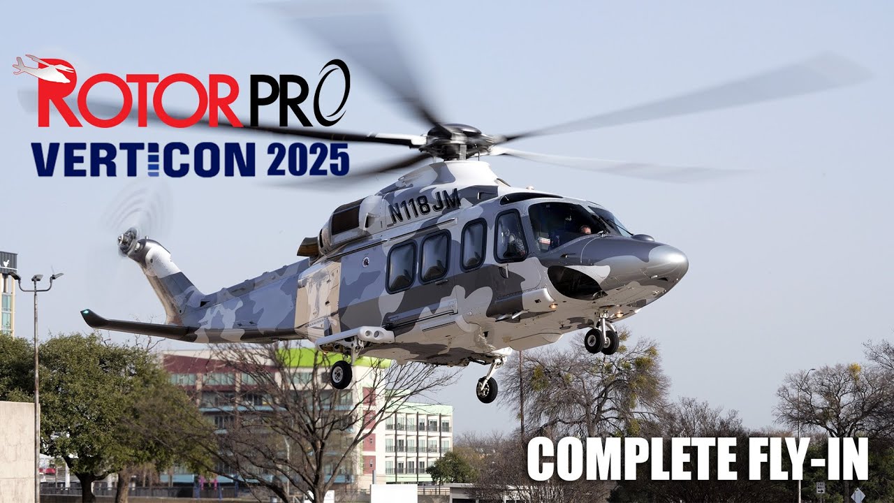 VAI Verticon 2025 Helicopter Fly In Arrivals Video | Dallas, TX - YouTube