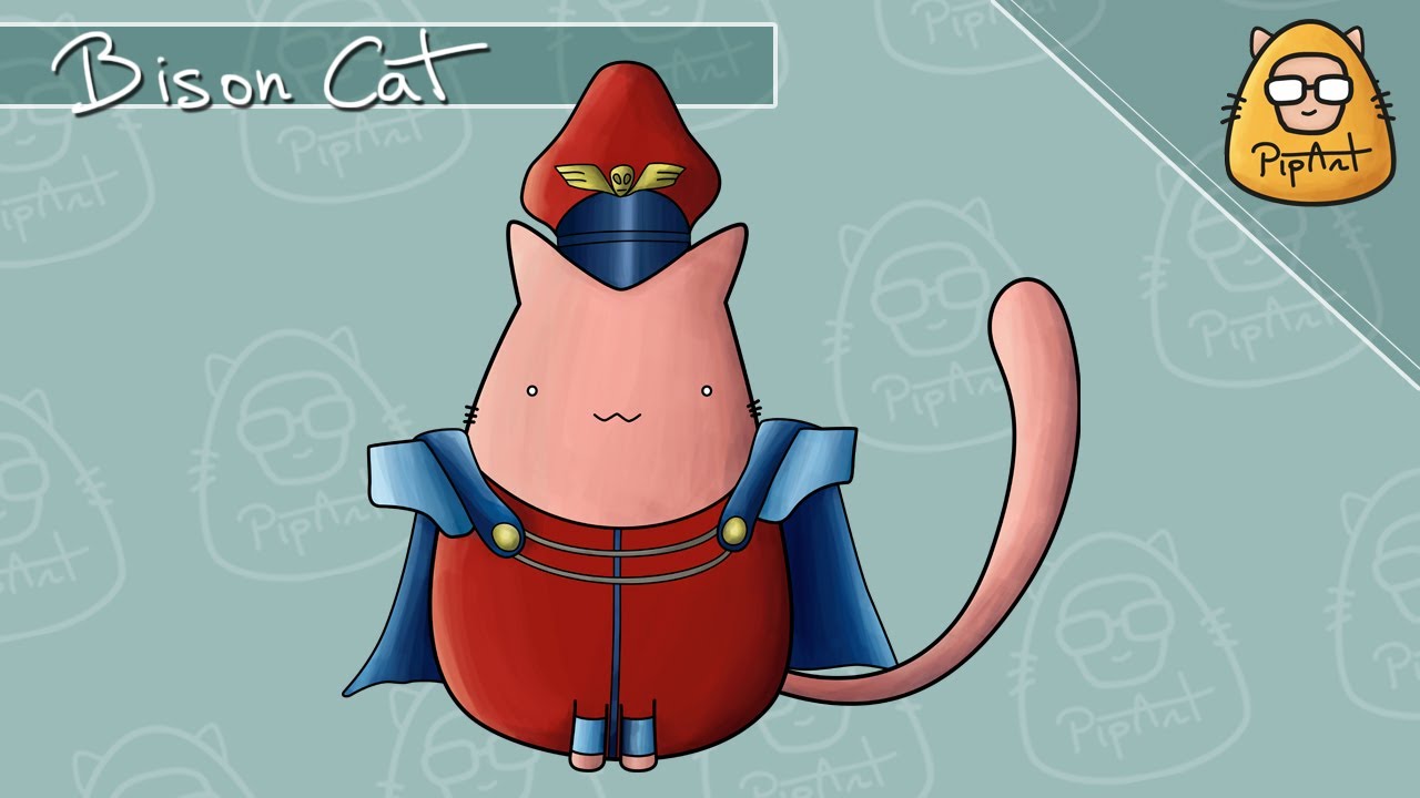 Speedpainting. Bison cat. Street Fighter fanart. - YouTube
