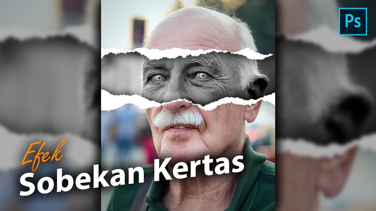 Cara Membuat Efek Sobekan Kertas di Photoshop - YouTube