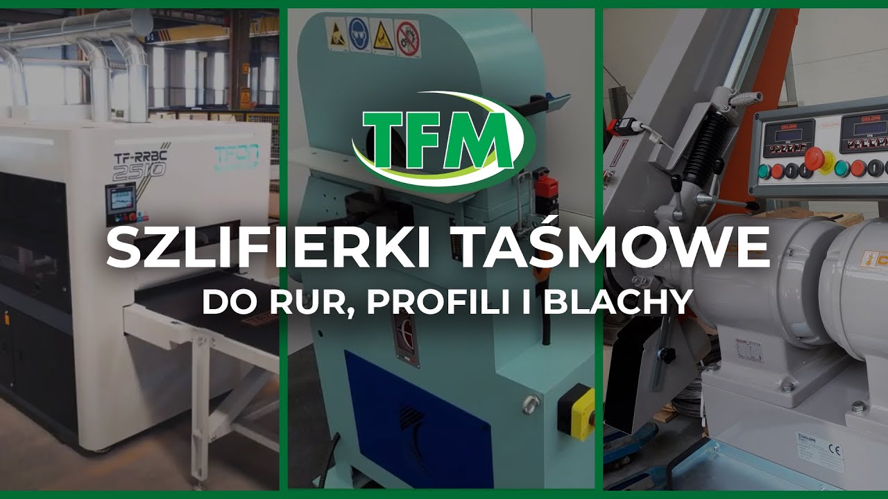 Szlifierki taśmowe do rur, profili i blach - YouTube