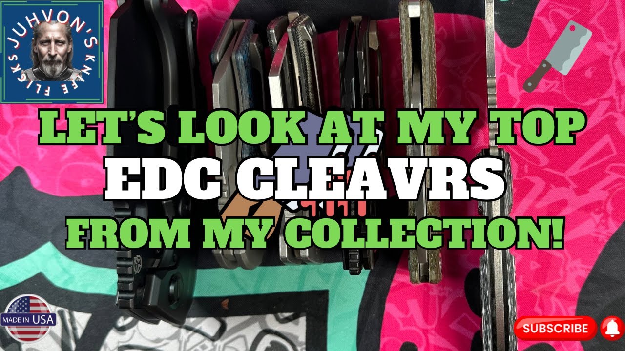 6 EDC Cleavers in my my EDC collection - YouTube