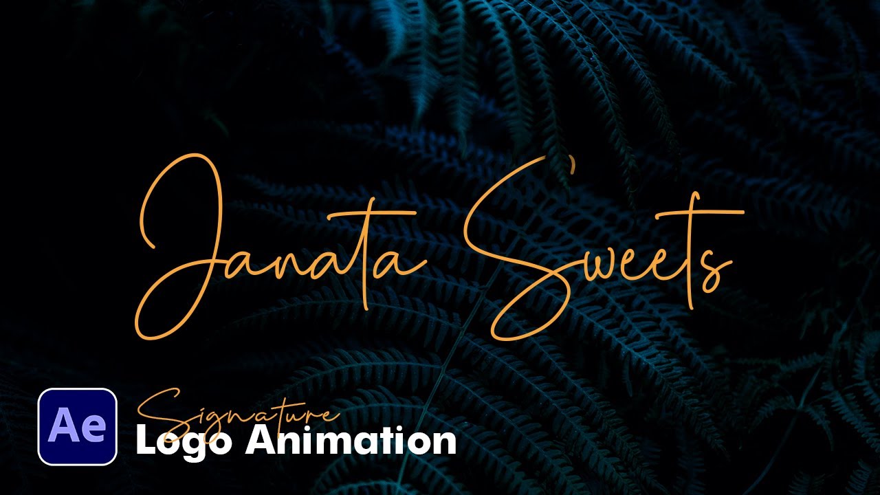 Handwriting Signature Logo Animation | After Effect Tuts - YouTube
