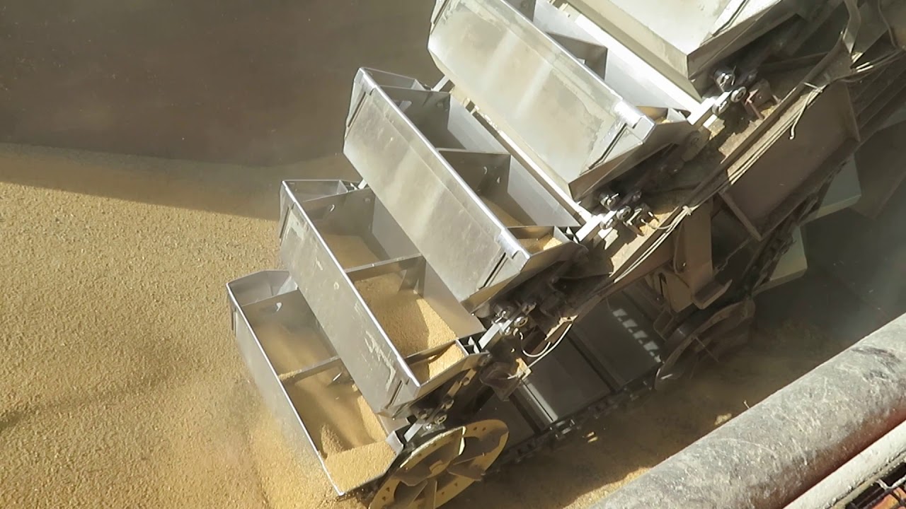 Soybean Barge Unloading Bucket Conveyor MYRTLE GROVE, LA 12-11-2018 ...