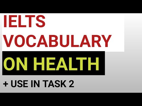 Ielts Vocabulary | Vocabulary On Health | Task 2 Essay Vocabulary ...