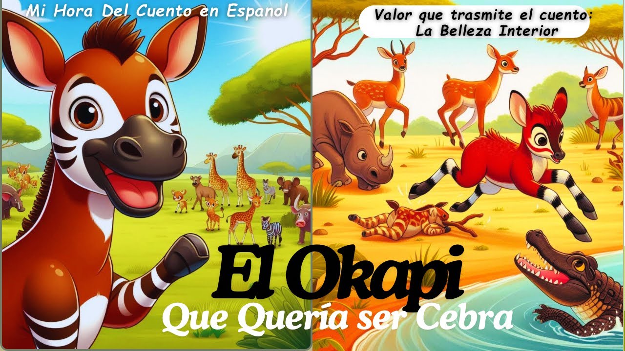 El Okapi Que Quería Ser Cebra|Cuento Para Dormir|Valor|BellezaInterior ...