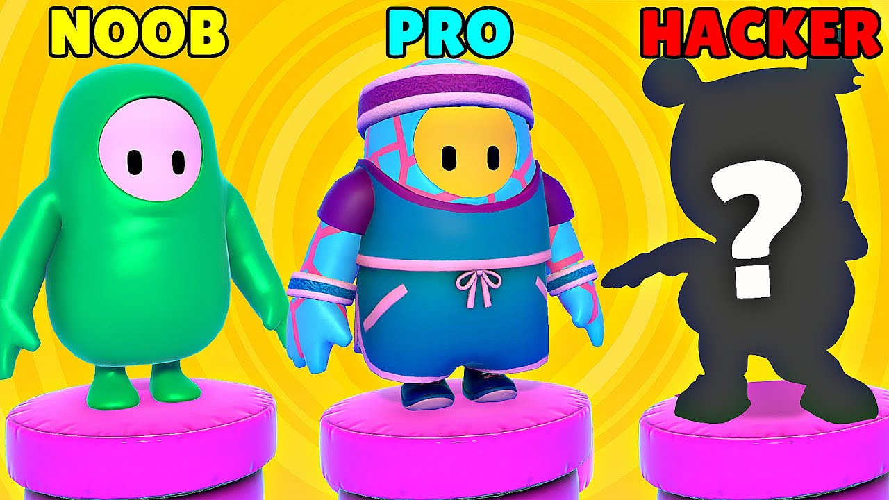 NOOB vs PRO vs HACKER #2 - Fall Guys: Ultimate Knockout - YouTube