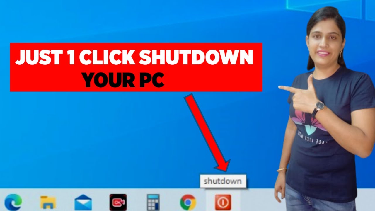 Just 1-Click to Shutdown your PC | How To Shutdown PC with Single Click ...