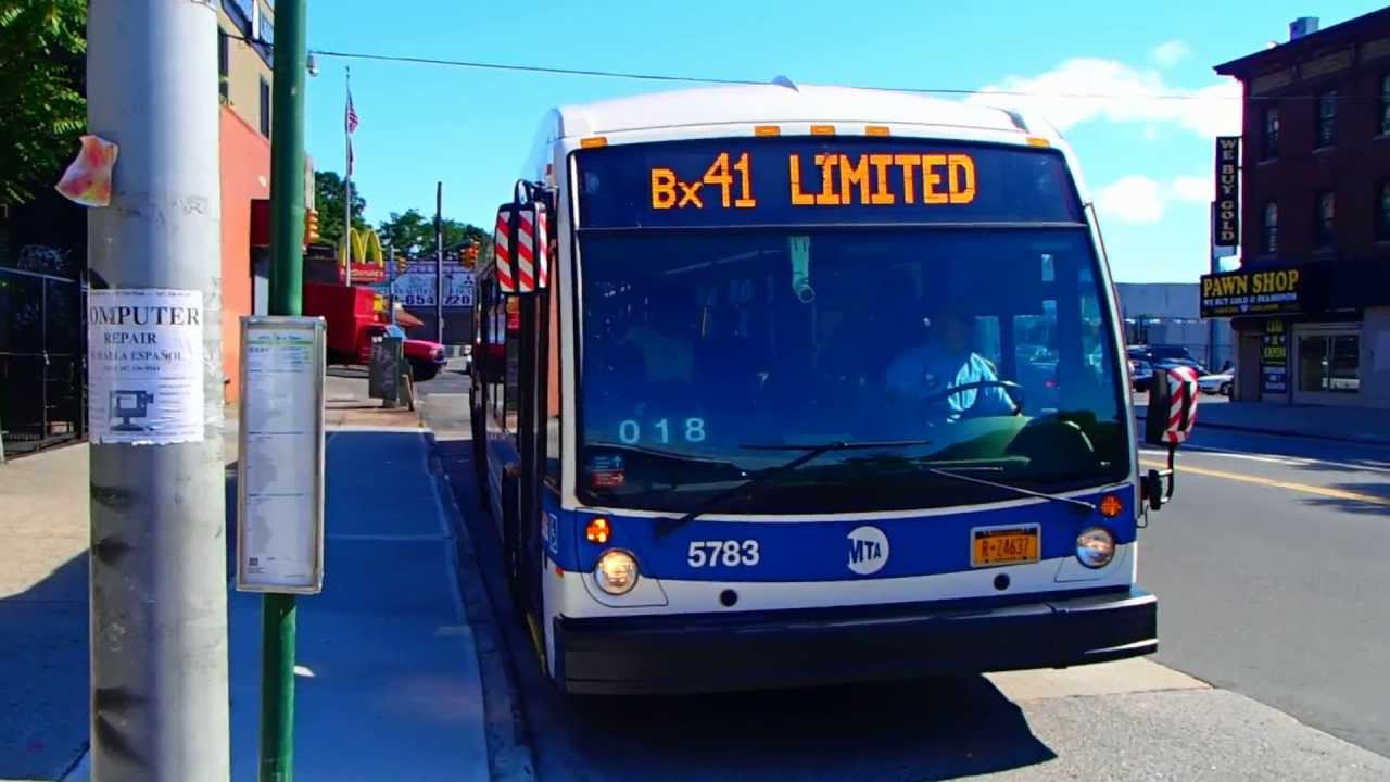 MTA New York City Bus Novabus LFSA 5783 on the Bx41 LIMITED - YouTube