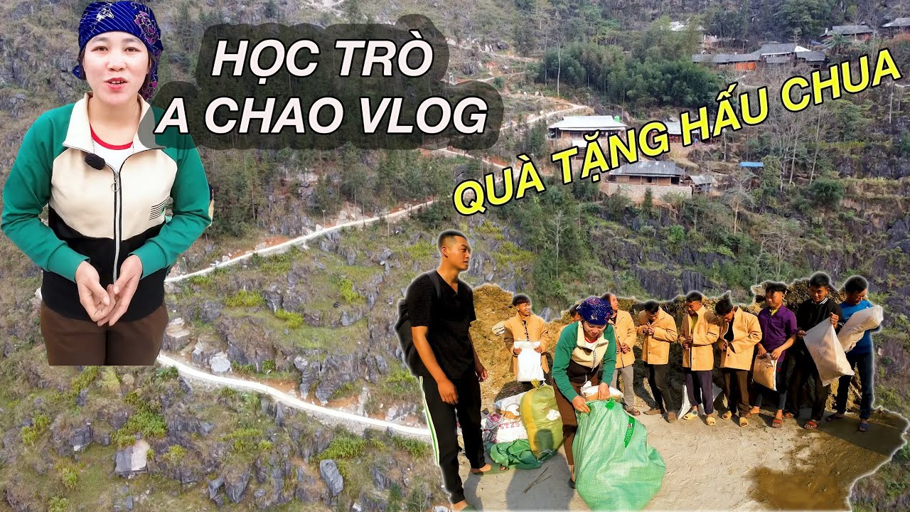 MÓN QUÀ NGÀY CẬN TẾT GẶP EM MỶ VLOG HỌC TRÒ CỦA CHAO VLOG CÙNG VỚI BÀ ...