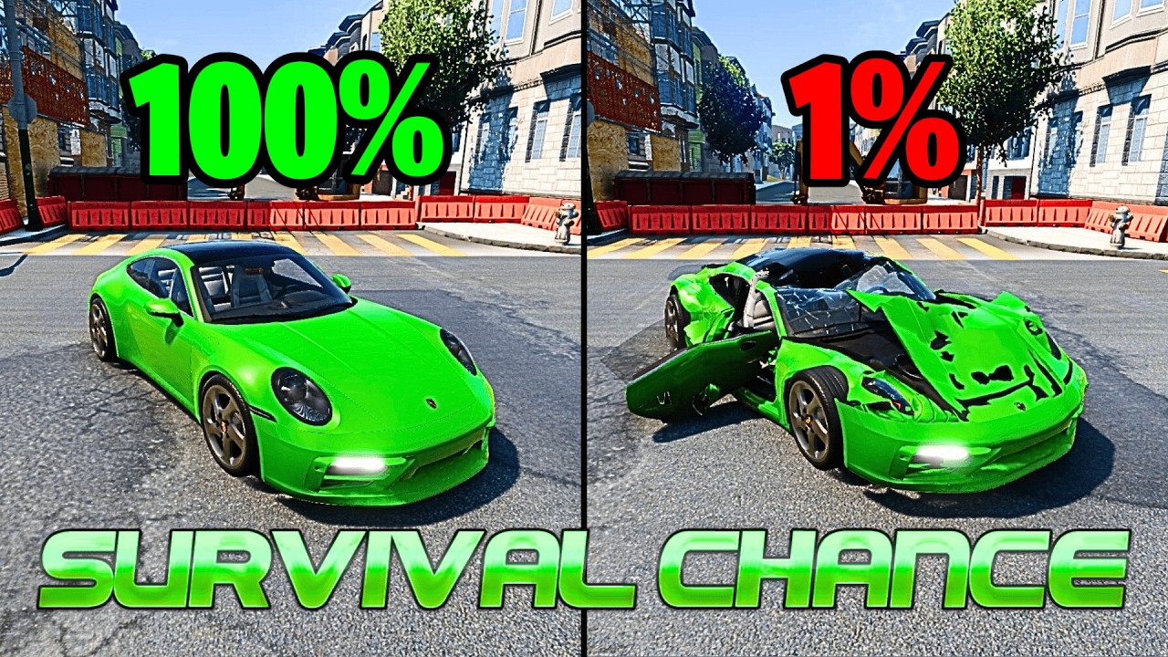 Realistic Survival Chance Crashes #51 | BeamNG.drive - YouTube