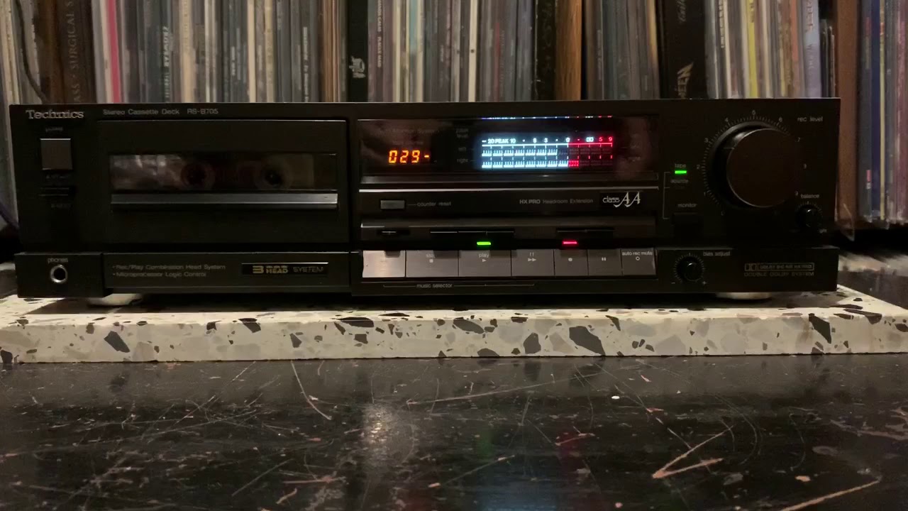 TECHNICS RS-B705 recording test - YouTube