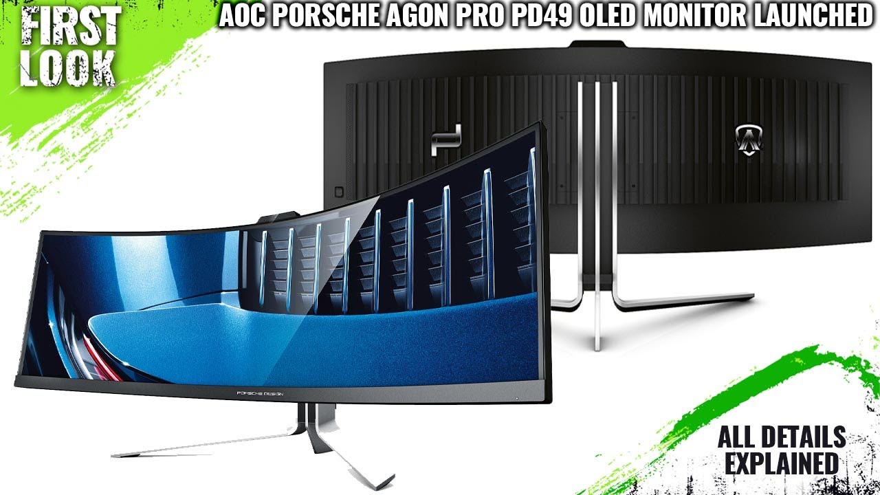 AOC Porsche Agon Pro PD49 OLED Monitor Launched - Explained All Spec ...