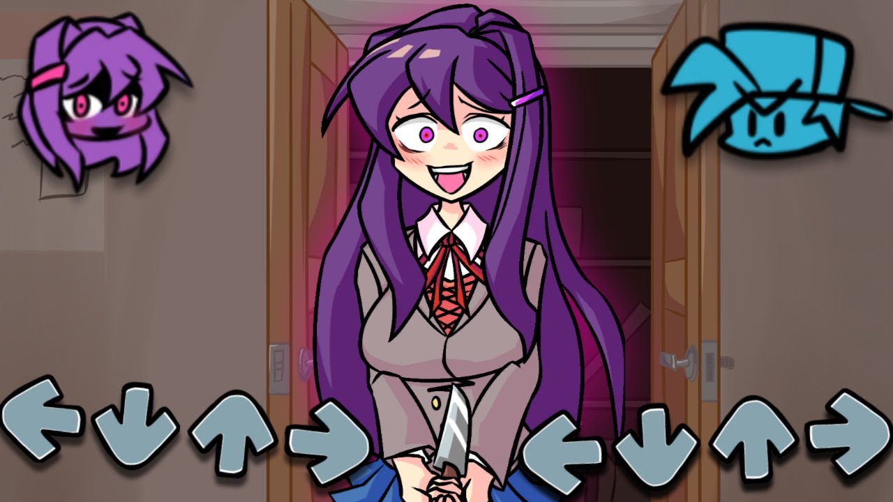 [ FNF ] Yandere Yuri (Yuri : I Love You BF ..♥ ) [ Friday Night Funkin ...