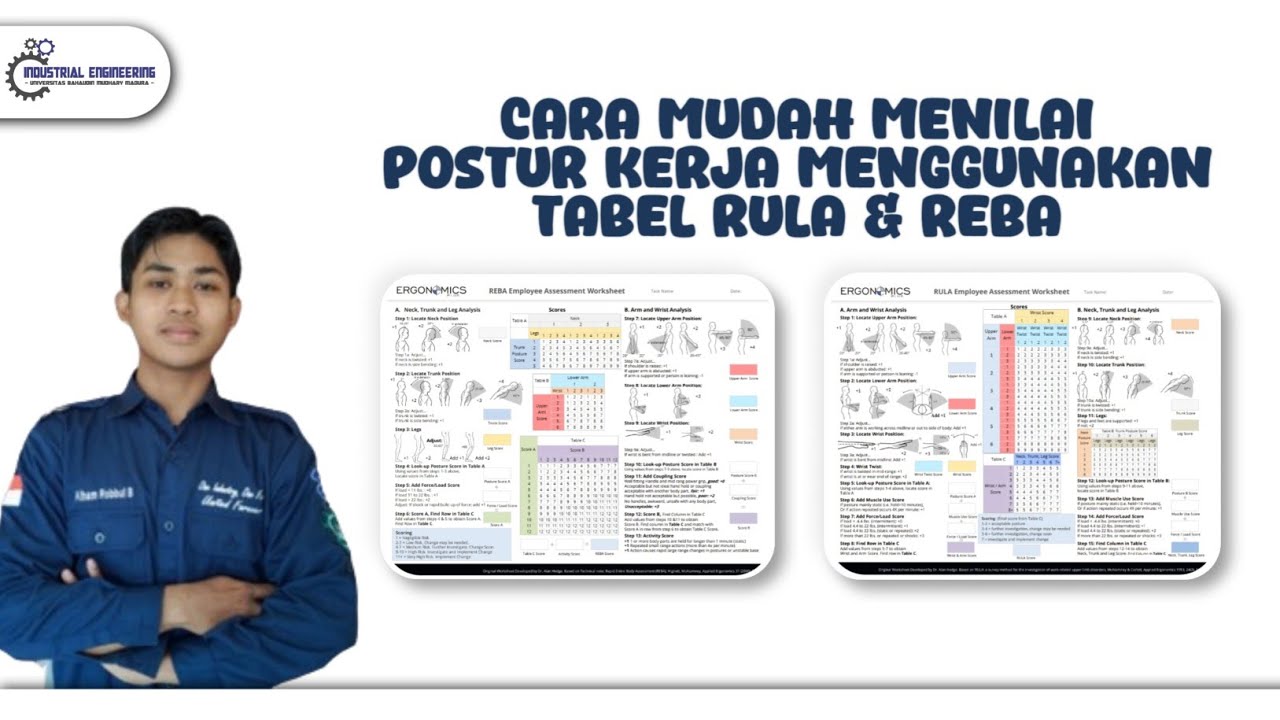 ANALISIS POSTUR KERJA DENGAN METODE RULA & REBA - YouTube