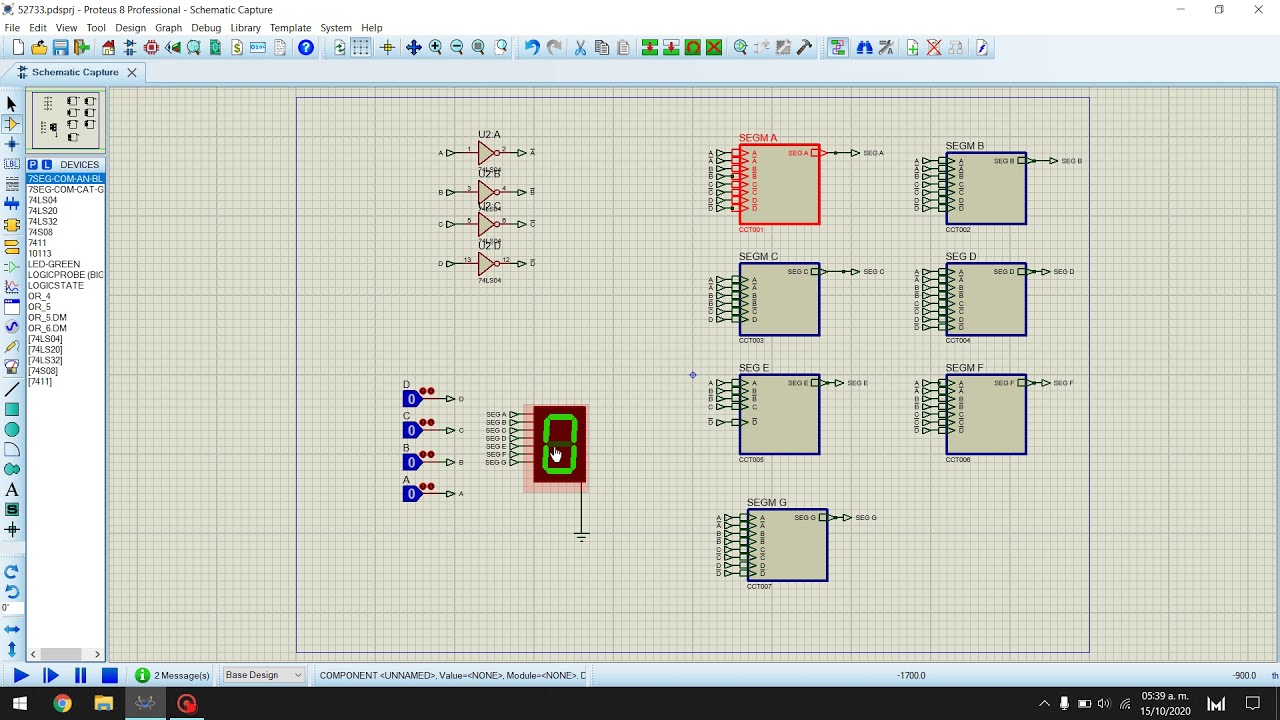 Circuitos con Simplificación Booleana, Proteus 8 - YouTube
