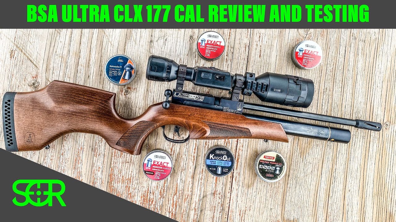 BSA ULTRA CLX 177 CAL REVIEW #TESTING at 25 & 50 YARDS Sweet airgun ...