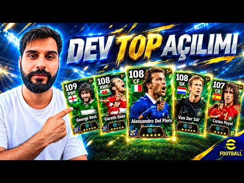 109 Best, 108 Bombacı Del Piero, 108 Bale, 108 Van Der Sar, 107 Puyol Top Açılımı ⚽️ eFootball