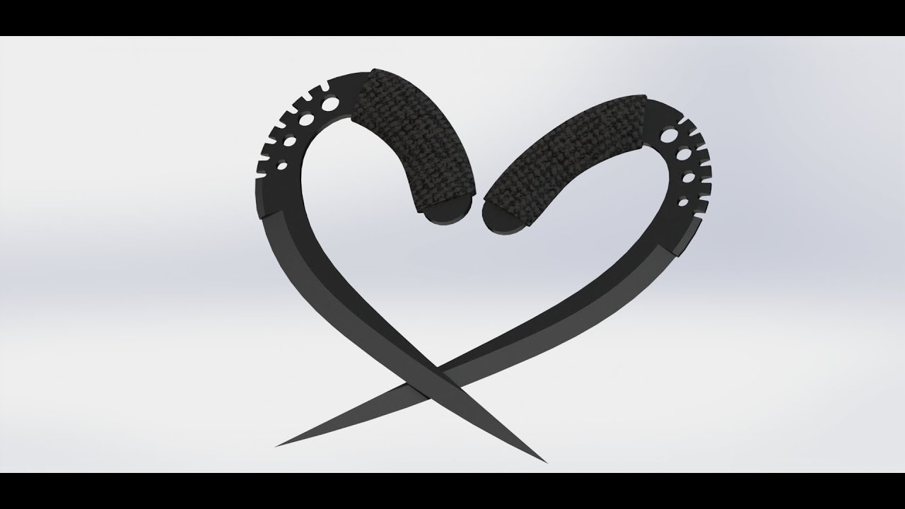 Solidworks - Creating Riddick's Sabre Claws - 16x Speed Time-lapse ...