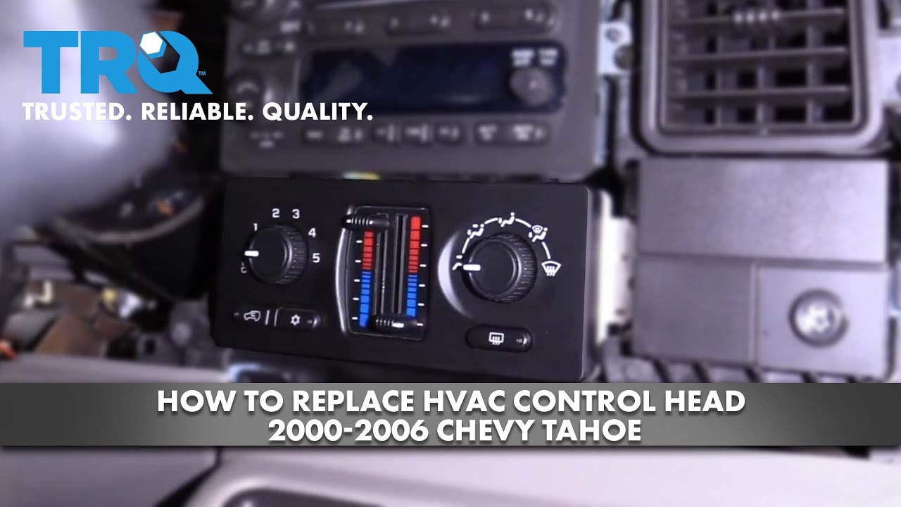 How To Replace HVAC Control Head 2000-2006 Chevy Tahoe - YouTube