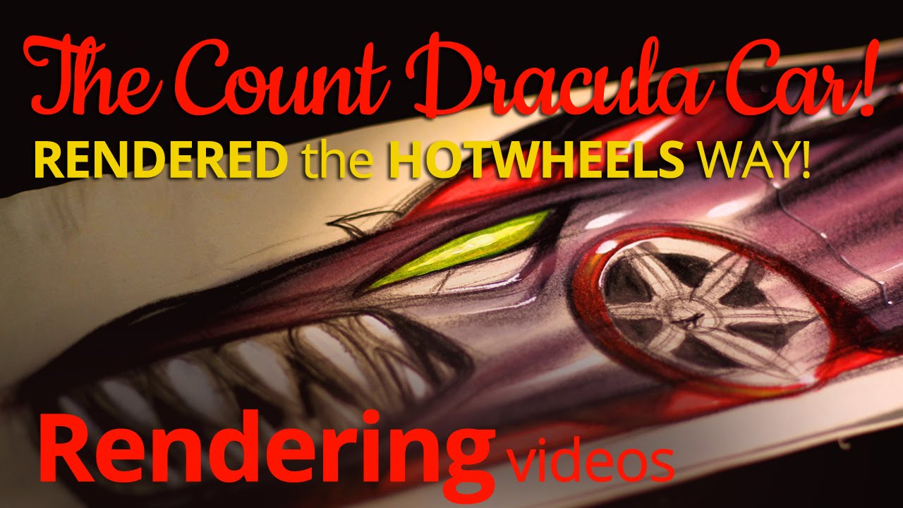 Drawing and Rendering a Bloody Count Dracula Car the Hotwheel Way ...
