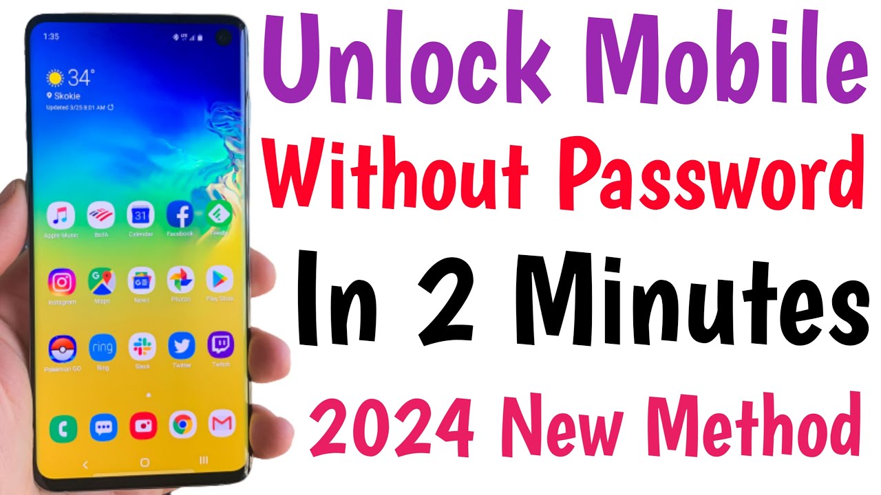 Unlock Android Mobile Without Password | How To Unlock Mobile Pin Lock ...