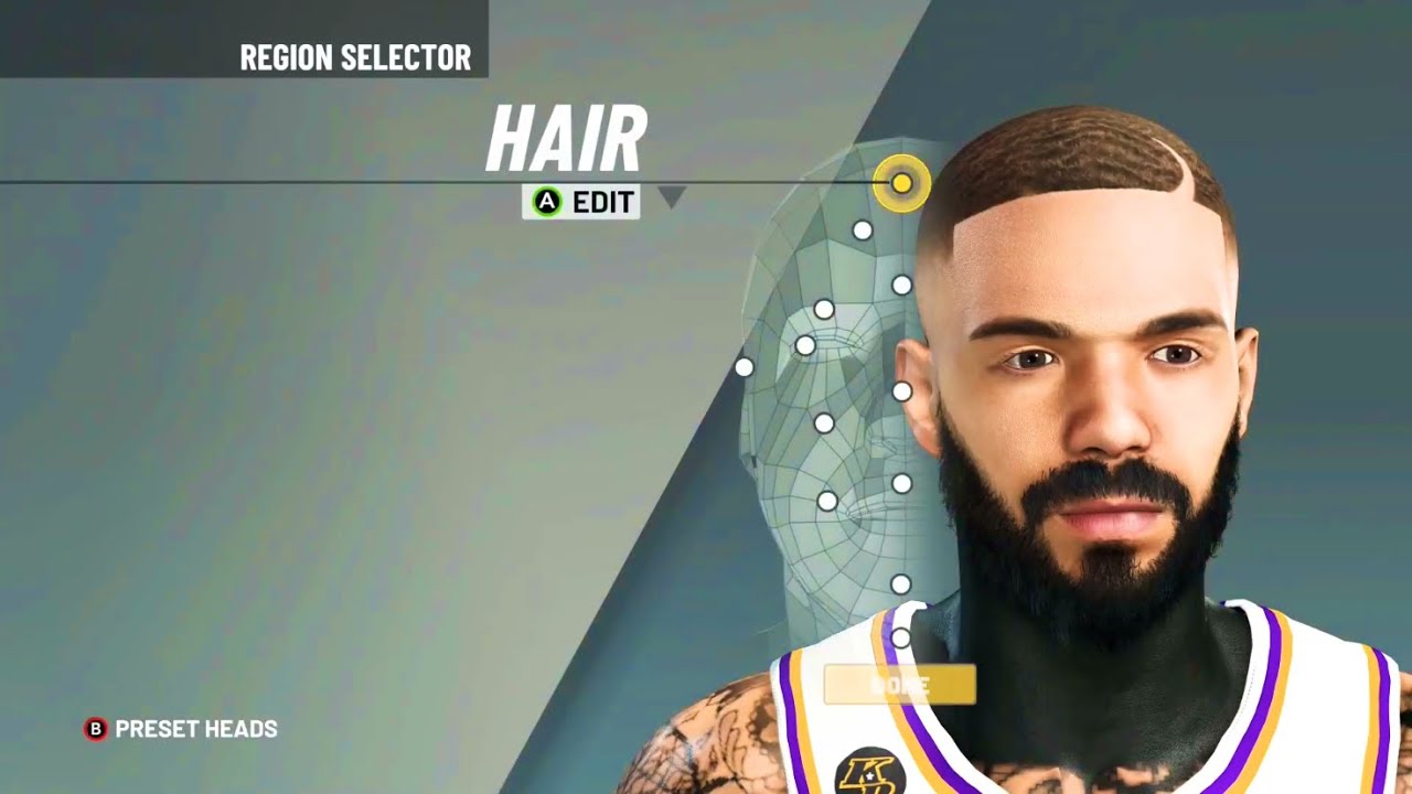 DRAKE FACE CREATION TUTORIAL NBA 2K20 - YouTube