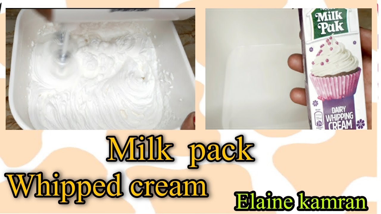 How to whipped Milk Pack whipping Cream at home|Nestle Milk Pack ...