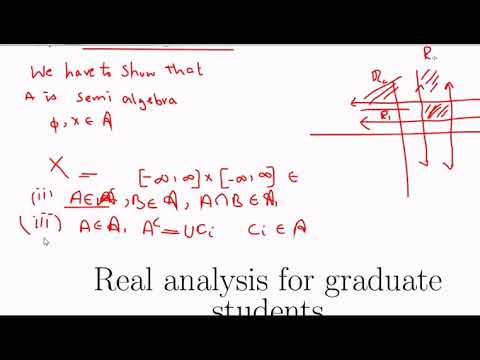 Measure Theory lec 3: Comparison of algebra, semi-algebra and sigma algebra - YouTube