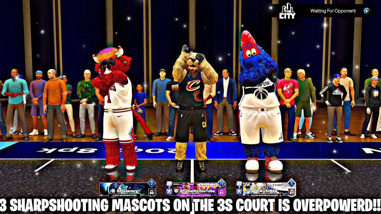 FULL TEAM OF SHARPSHOOTING MASCOTS ON THEATRE 3S IS UNFAIR ON NBA 2K24 ...