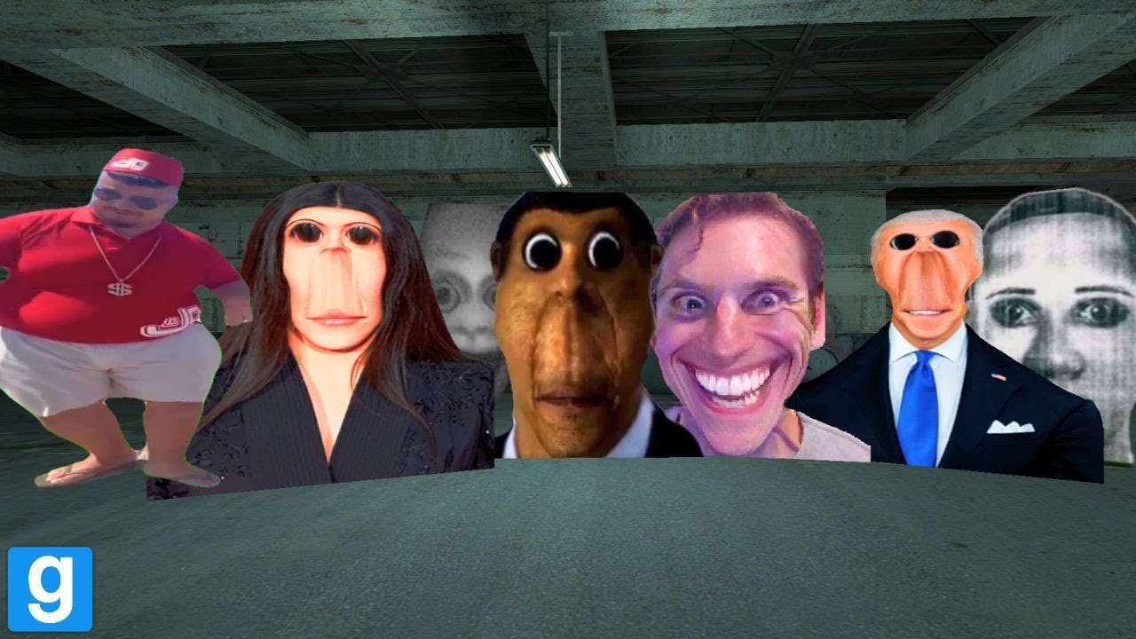 Trying to escape, Skibidi bop yes yes yes, Rosalia, Biden, Obunga nextbots - Gmod (Garrys Mod ...