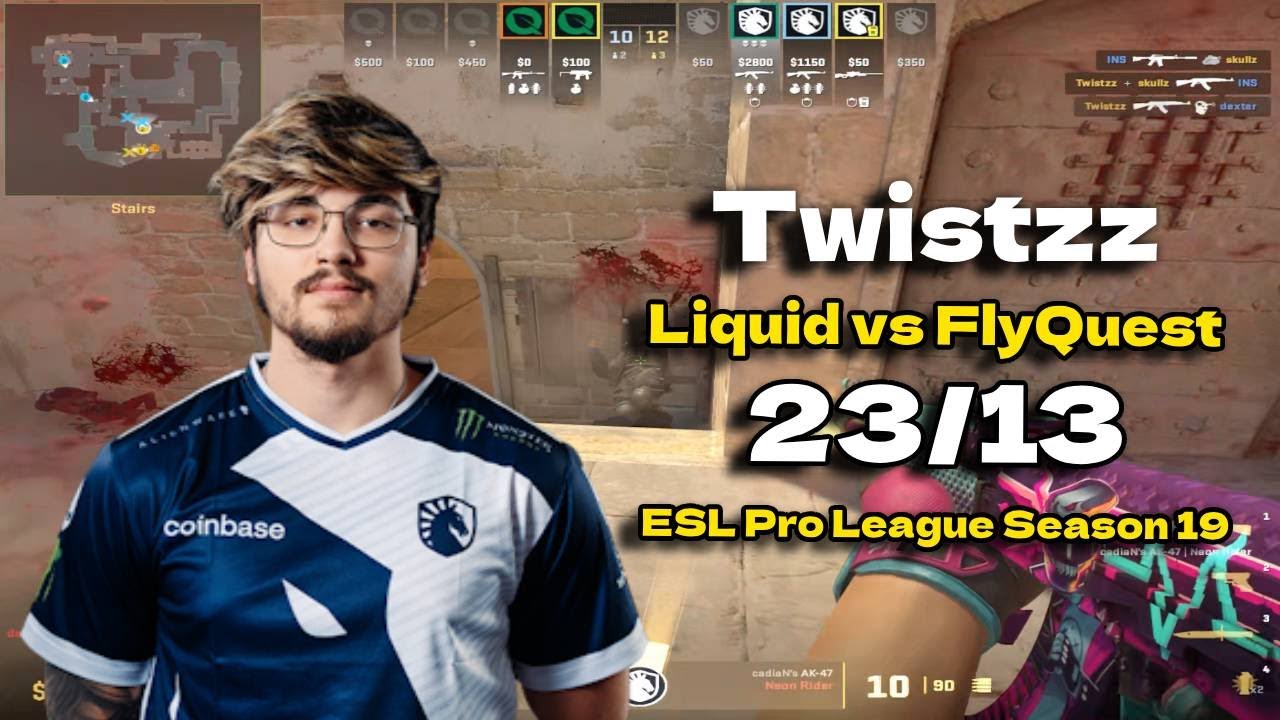CS2 POV Liquid Twistzz (23/13) vs FlyQuest (Mirage) @ ESL Pro League Season 19 - YouTube