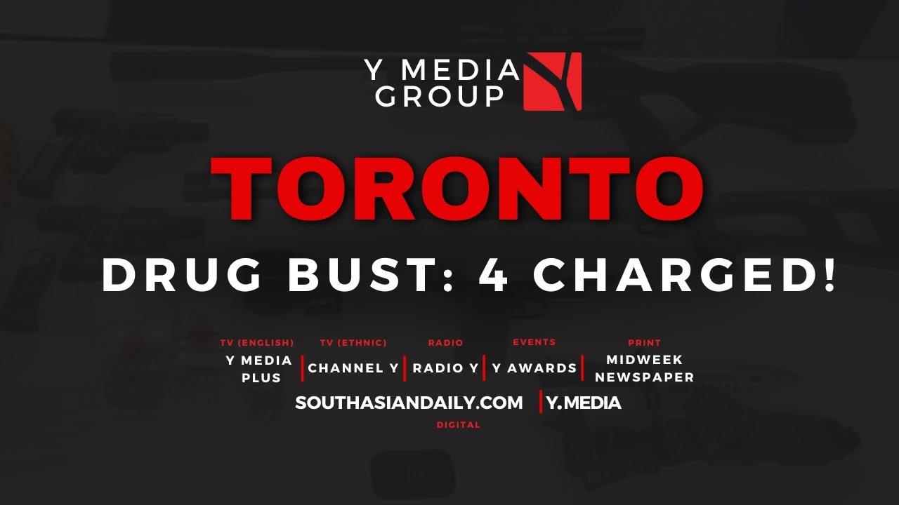 TORONTO DRUG BUST: FOUR CHARGED, LOADED GUNS AND DRUGS SEIZED - YouTube