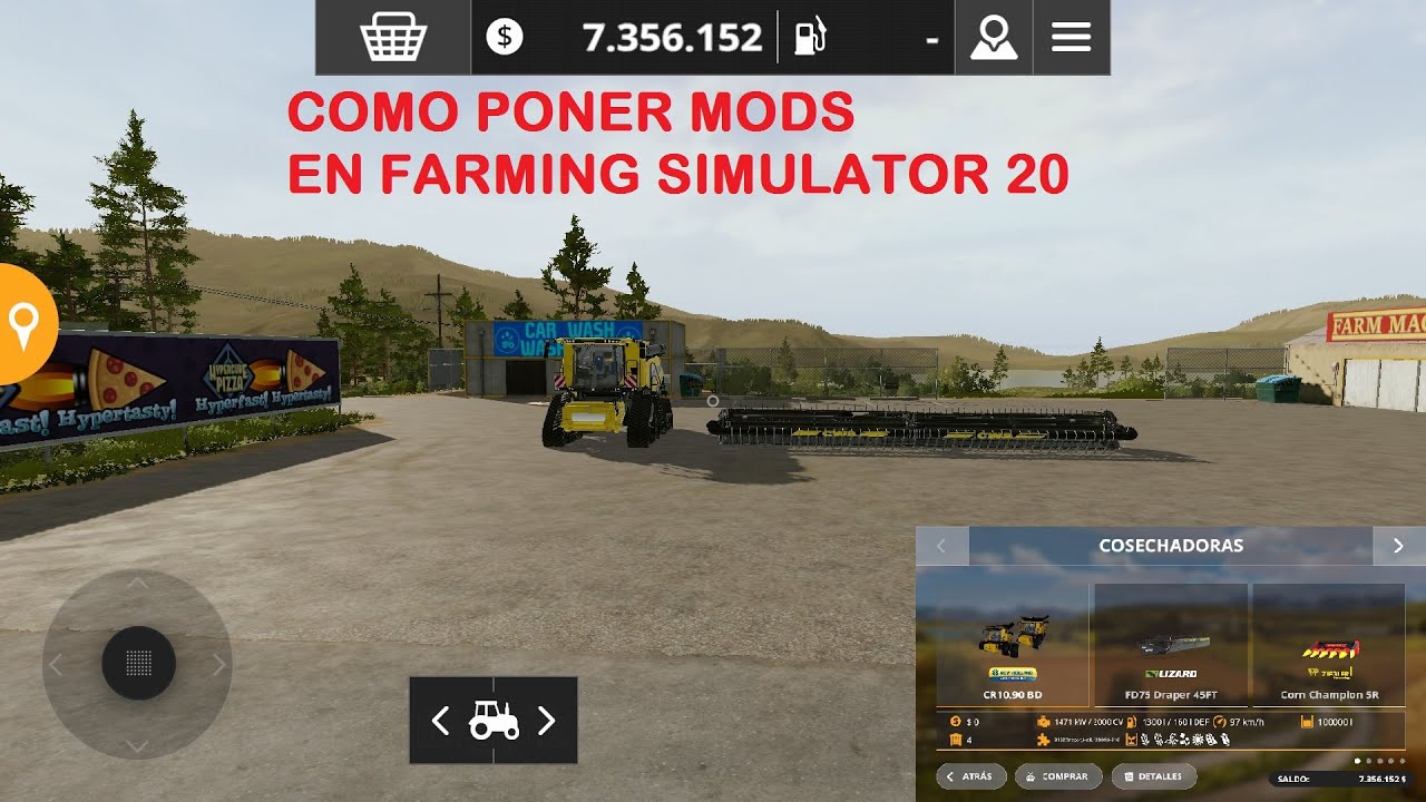 Como poner mods en farming simulator 20 - YouTube