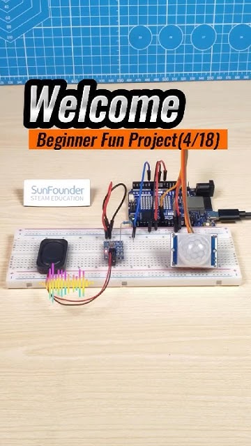 Motion-sensor activated welcome music - Arduino Journey: 16 Projects ...