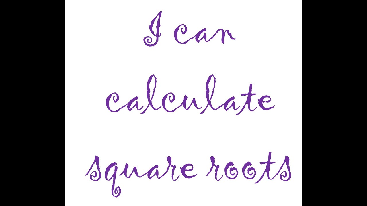 Calculating Square Roots YouTube