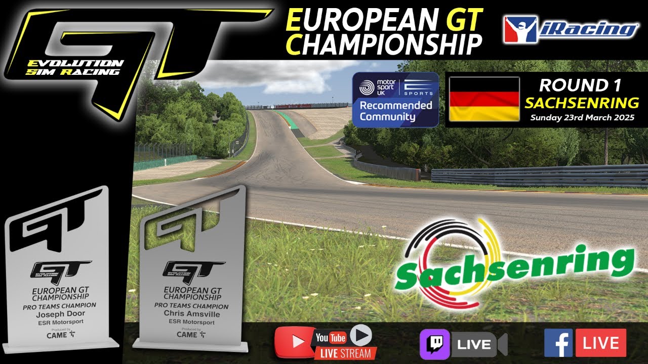 European GT Championship - Round 1 - Sachsenring - YouTube