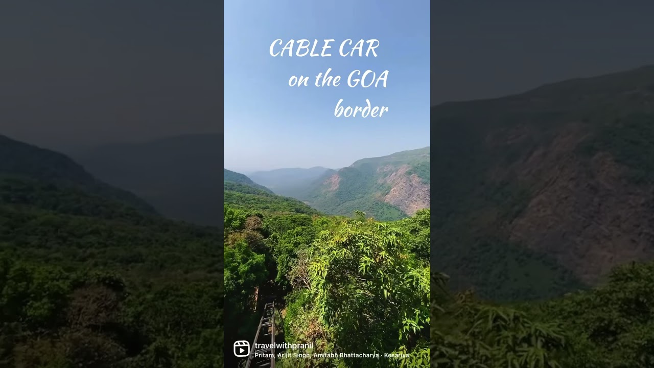 Cable car on the Goa border 🚠 - YouTube
