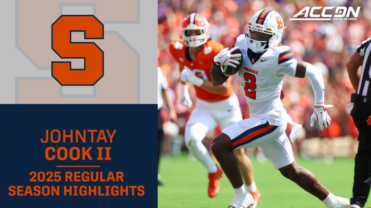 Johntay Cook II 2025 Regular Season Highlights | Syracuse WR - YouTube