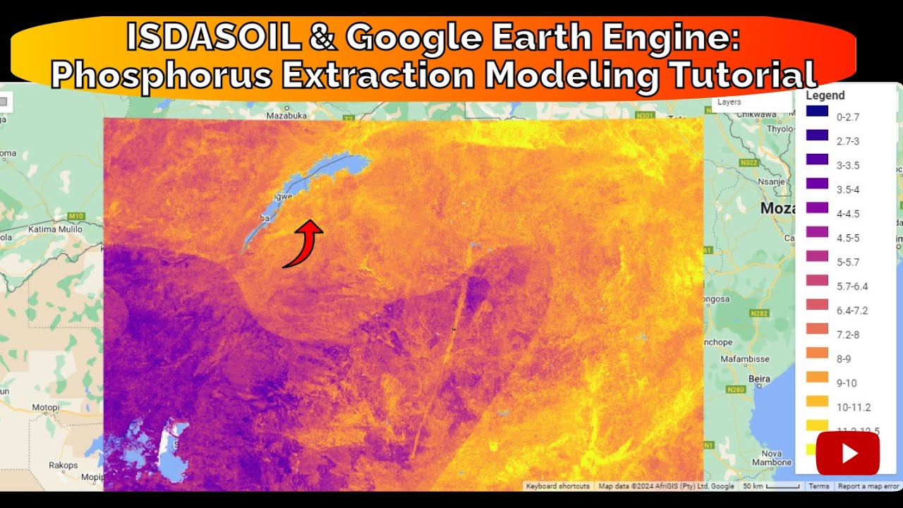 ISDASOIL & Google Earth Engine Phosphorus Extraction Modelling Tutorial - YouTube