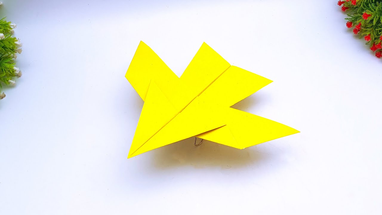 Easy To Fold Paper Boomerang Fighter Plane | How To Make Paper Simple ...