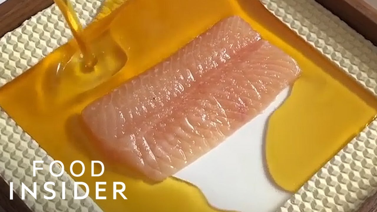 Fish Cooked In Hot, Melted Beeswax - YouTube