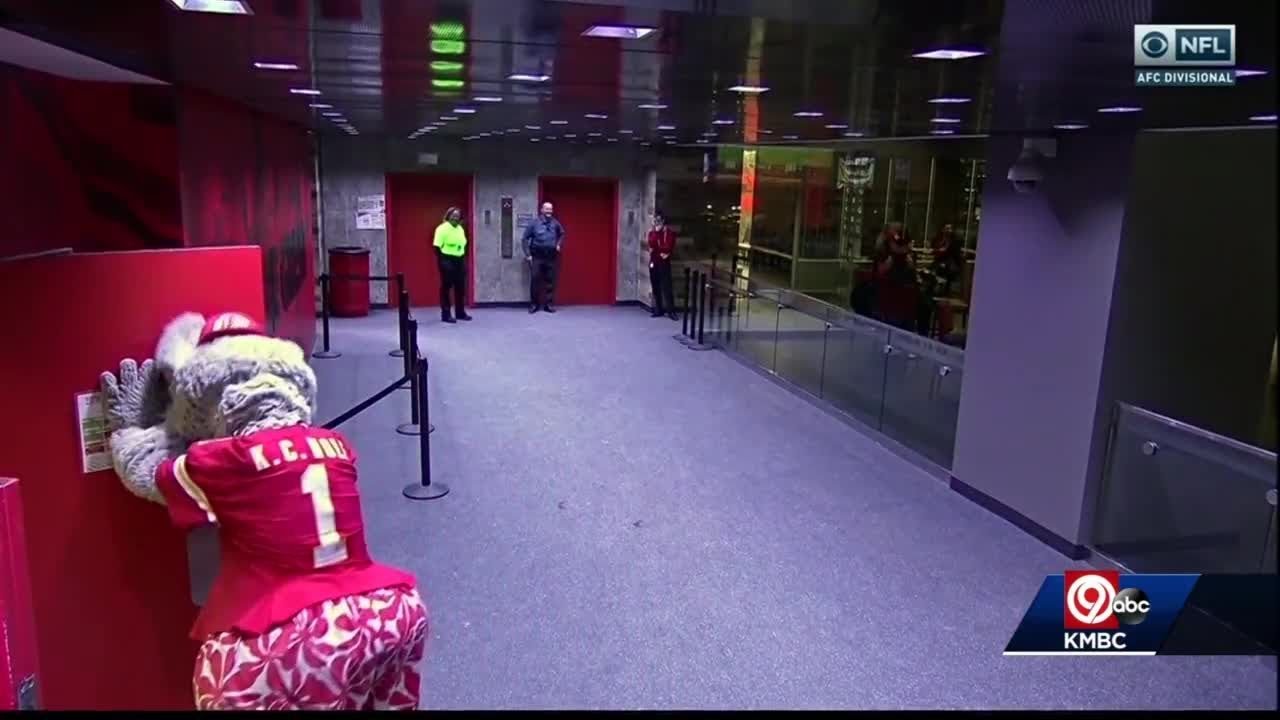 KC Wolf shows the mood swings of Chiefs Kingdom - YouTube