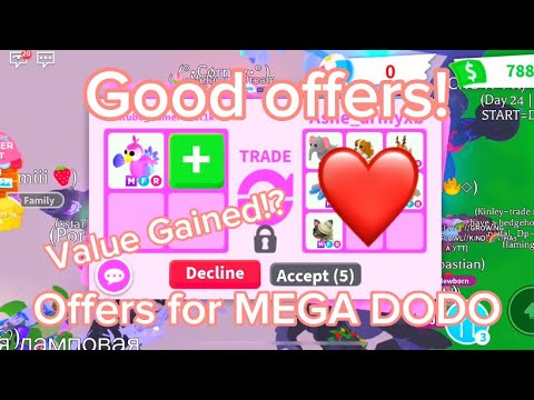 What People Offer for MEGA DODO in Adopt me! VALUE GAINED! GOOD OFFERS ...