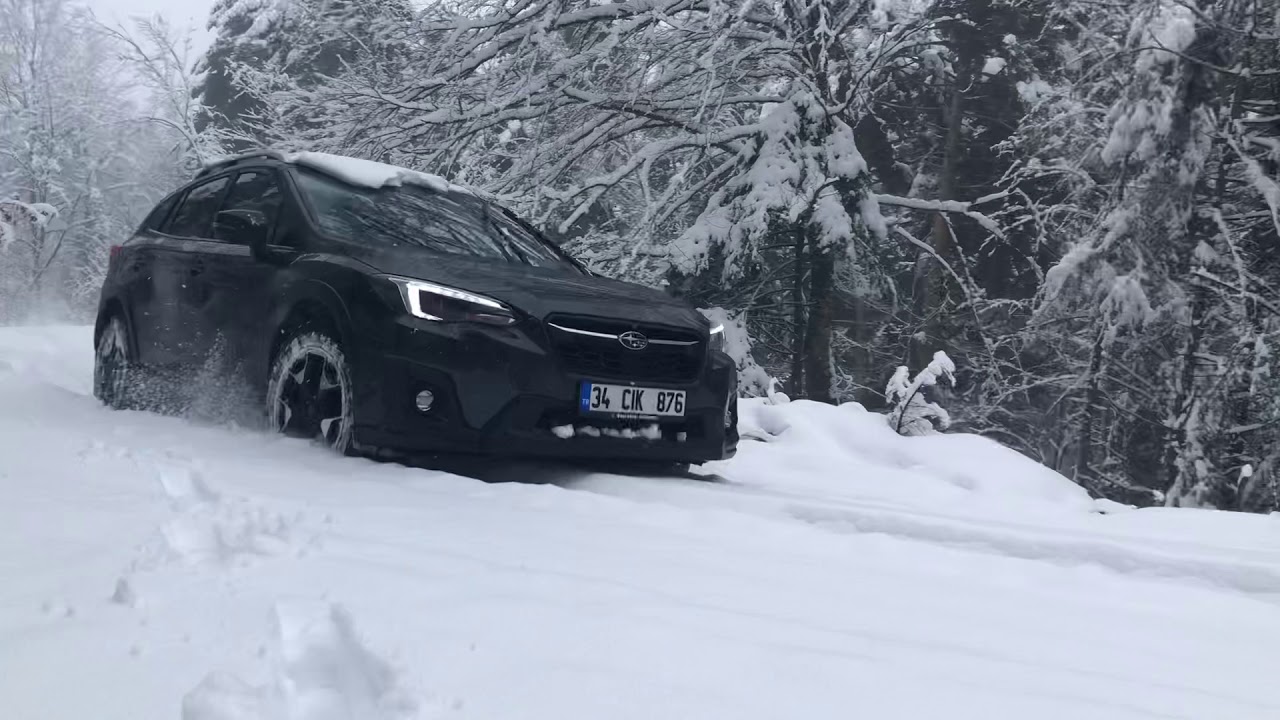Subaru xv snow test - YouTube
