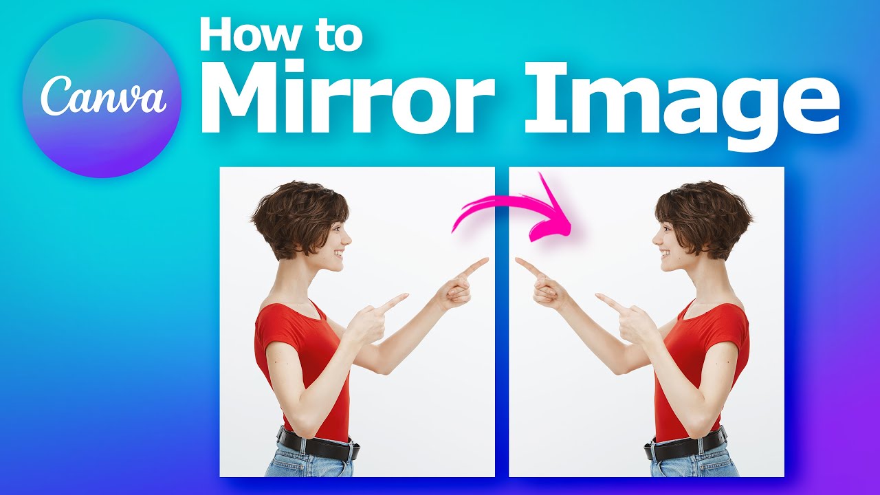 How to mirror image in Canva - YouTube