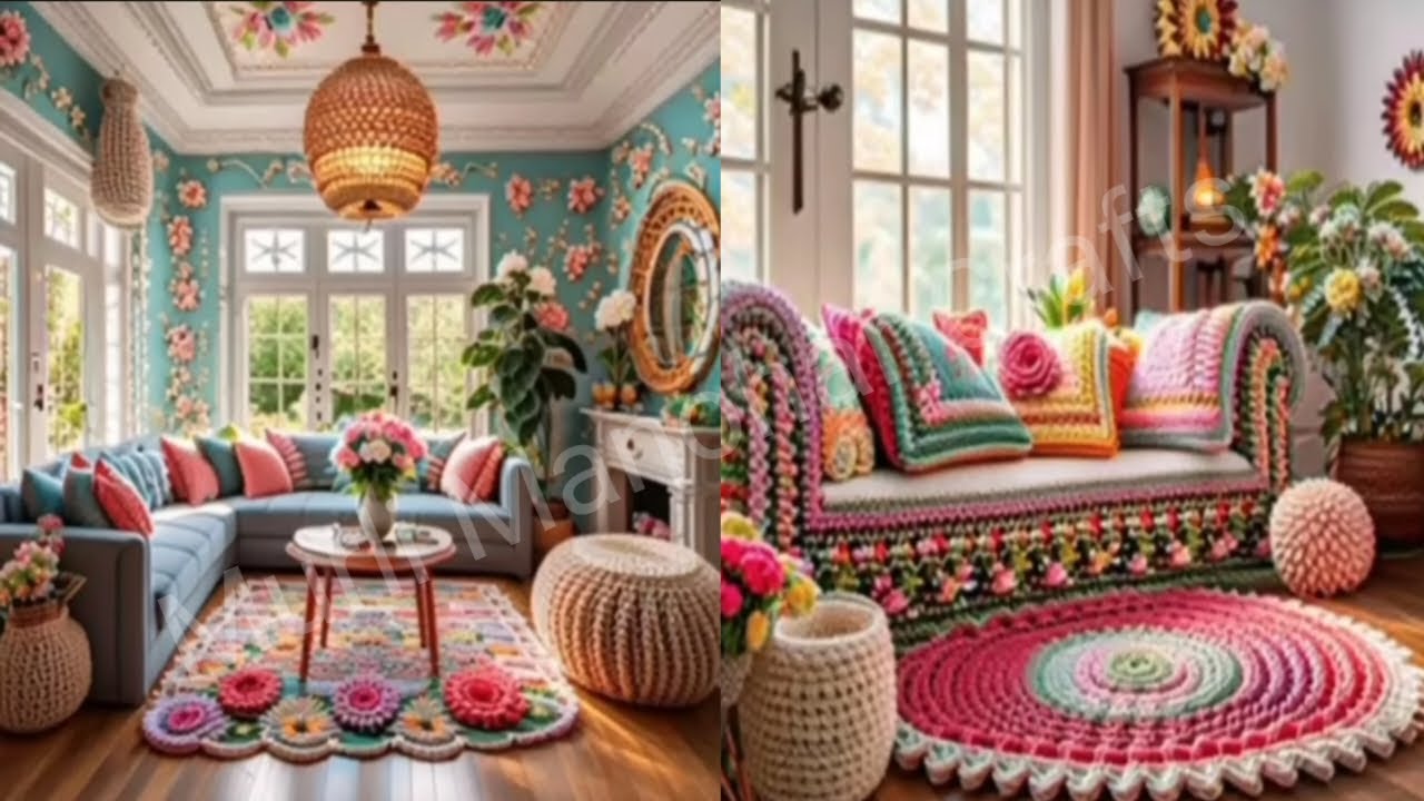 "Stunning Home Decor with Crochet Sets | Beautiful Crochet Designs for ...