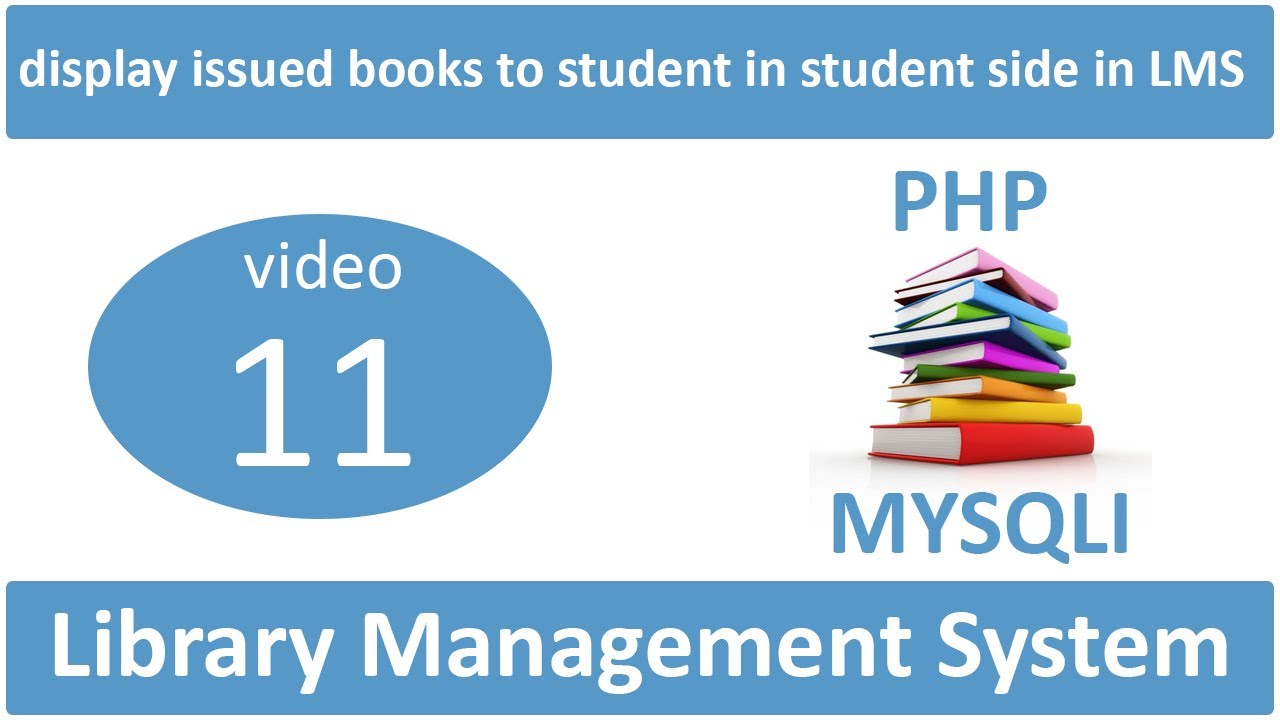 how to display issued books to student in student side in LMS - YouTube