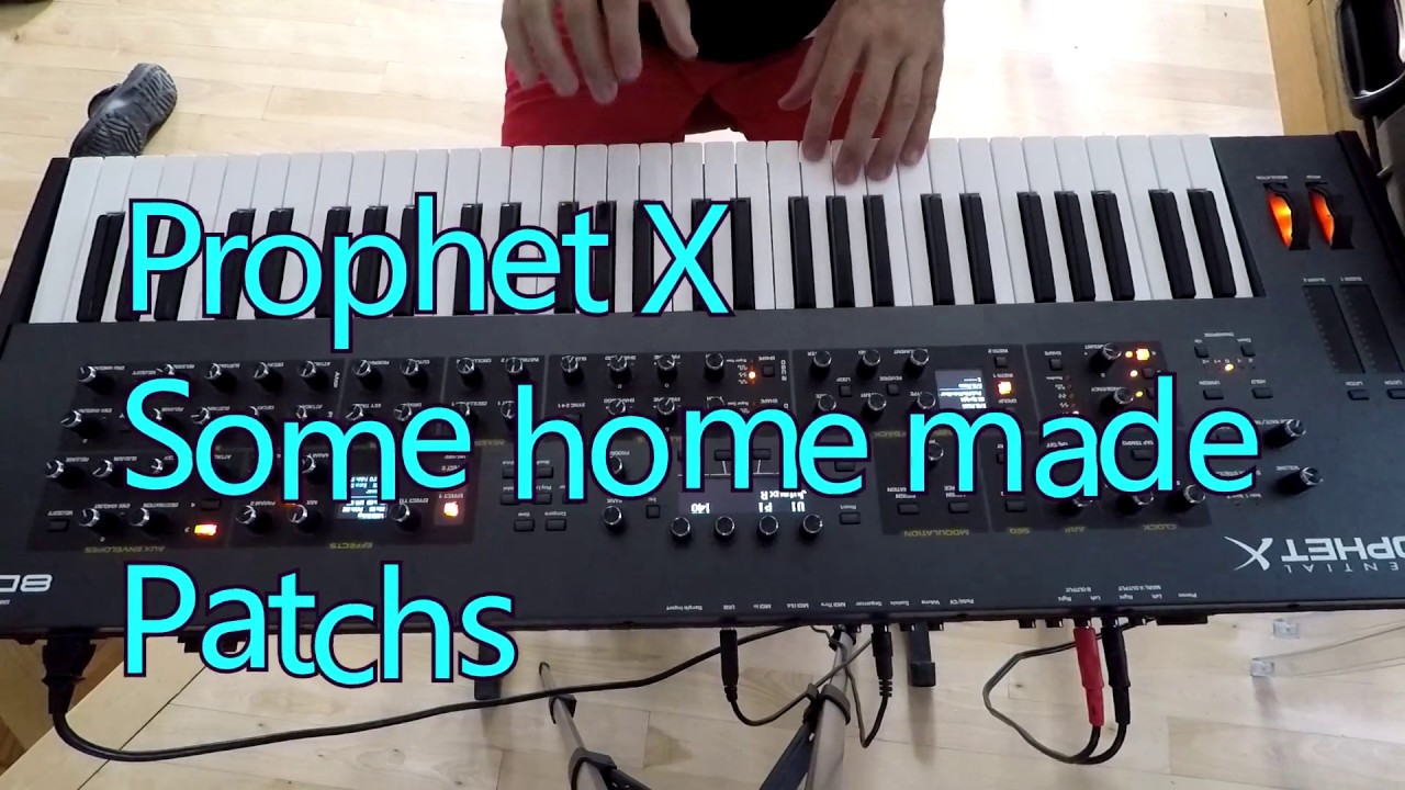 Prophet X my first patches. - YouTube